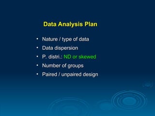 Data analysis plan & S. Size.ppt.Helps to data analysis | PPT