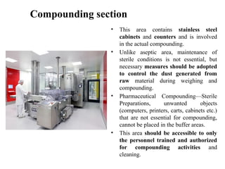 Designing of aseptic area laminar flow and study of different sources ...