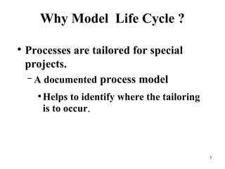 LIFE CYCLE MODEL in SOFTWARE ENGINEERING | PPT