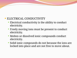 4.1 IONIC BONDING AND STRUCTURE.PPT examples of ionic compounds | PPT