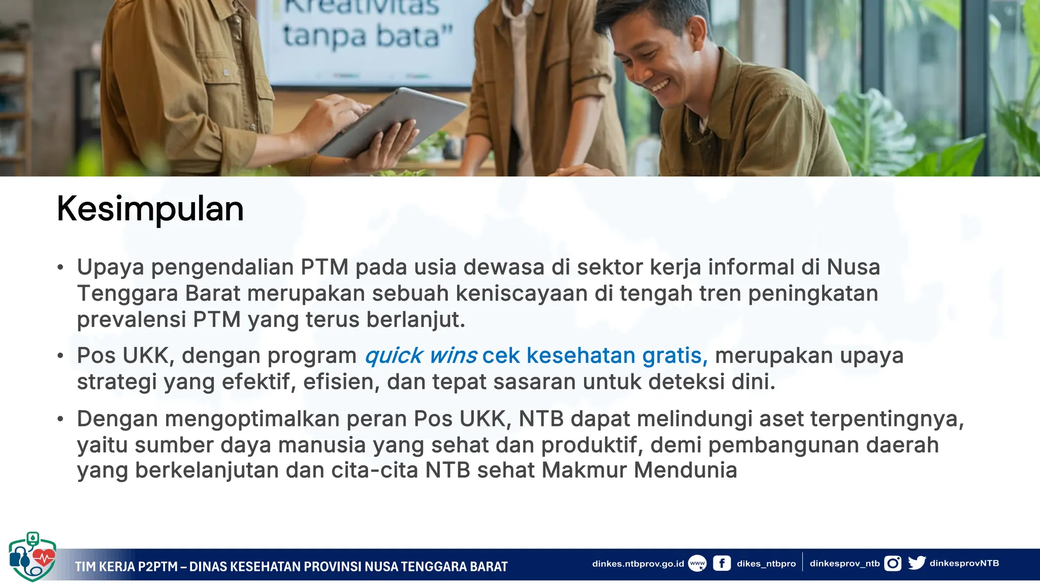 4. Optimalisasi Peran Pos UKK dalam Pengendalian PTM pada Pekerja ...