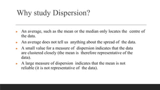 4. Measures of Dispersion Business Statistics | PDF