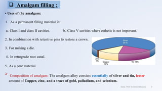 4. Amalgam filling in dentistry for dentists | PPTX