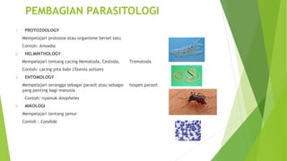 mikrobiologi parasit yang berhubungan... | PPT