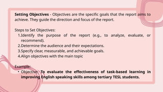 Preparation and Planning in Report Writing | PPTX