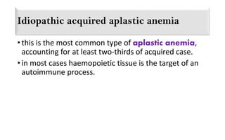 4.Aplastic anemia.pdf jdidjdjdndjdisisjsbh | PDF