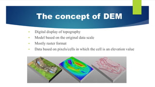 Digital Elevation models and their uses in GIS | PDF