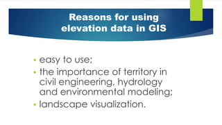 Digital Elevation models and their uses in GIS | PDF