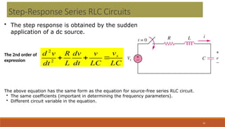 Step response of First order circuits with time response | PPTX