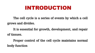 4. CELL CYCLE.pptx CELL PHYSIOLOGY FOR NURSING STUDENTS | PPTX