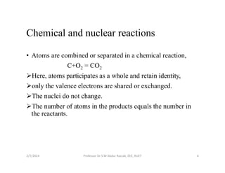Fundamentals of Nuclear Reactions, Radioactivity, Binding Energy, and ...