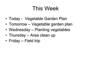 4 26 intro to vegetable gardening | PPT