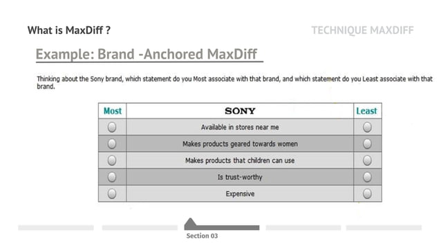 Webinar Tutorial - A Beginners Guide To MaxDiff Scaling | PPT
