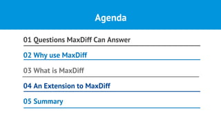 Webinar Tutorial - A Beginners Guide To MaxDiff Scaling | PPT