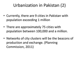 Rural Urban Transformation in Pakistan: A spatial analysis of ...