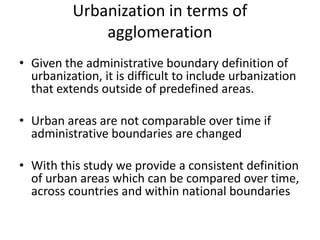 Rural Urban Transformation in Pakistan: A spatial analysis of ...