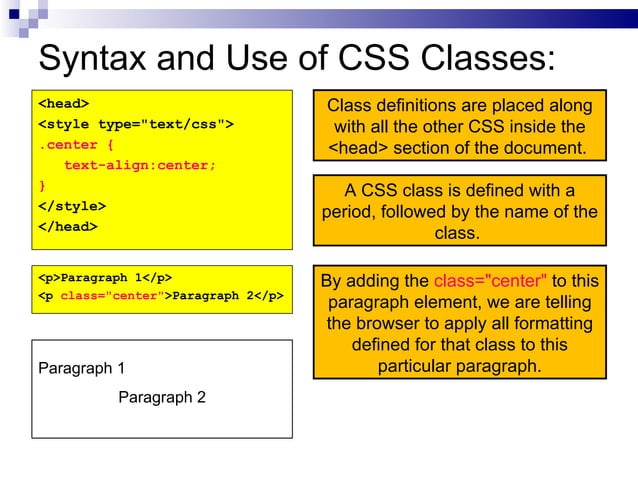 4 2 Css Classes Ppt