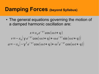 4.2 damped harmonic motion | ODP