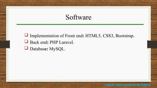 final defense of free lancing website designing with laravel | PPT