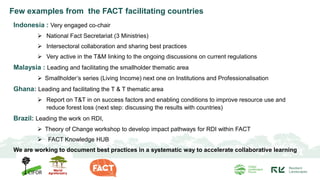 FACT Dialogue: the Forest, Agriculture and Commodity Trade (FACT ...