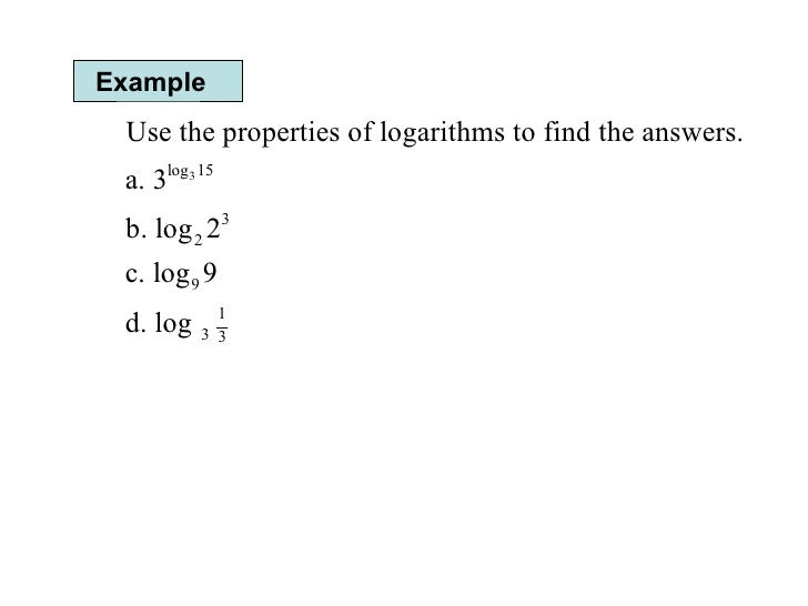 4 2 Logarithmic Functions