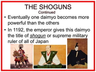4 2 medieval japan | PPTX