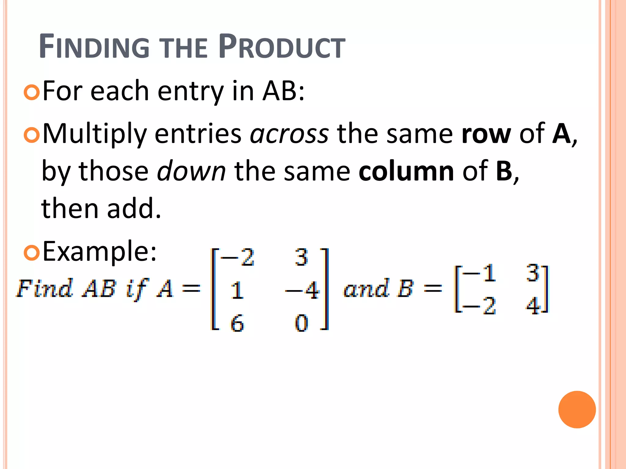 4.2 Multiplying Matrices | PPTX