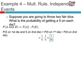 4.2 some prob rules | PPTX