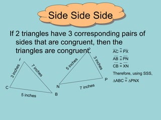 Review on Triangle Congruency | PPT