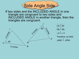 Review on Triangle Congruency | PPT