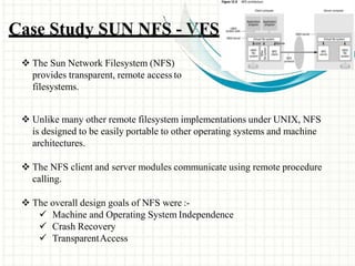 Case Study - SUN NFS | PPTX | Operating Systems | Computer Software and Applications