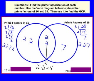 Primes & Composites, GCF | PPT