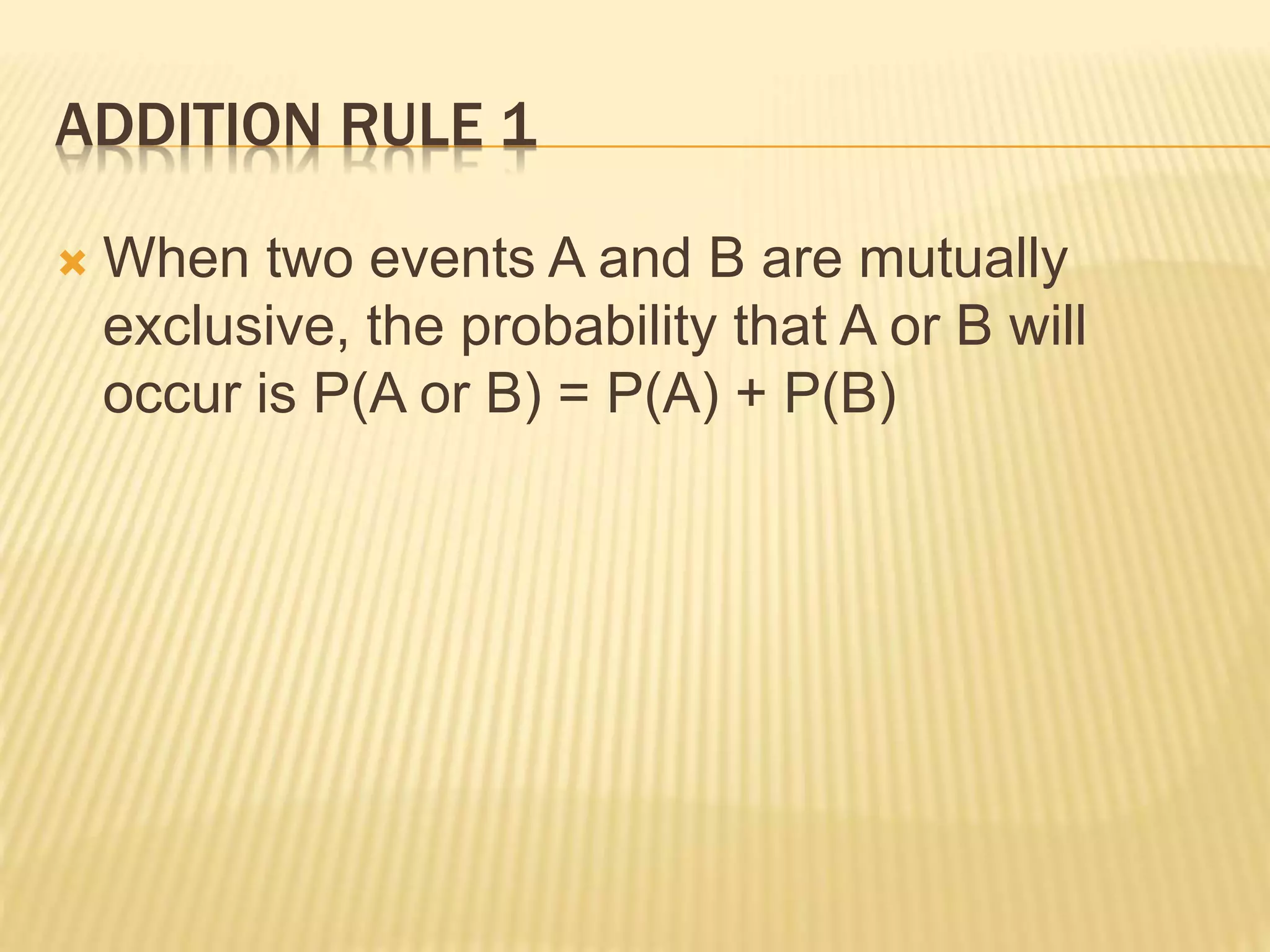 4 3 Addition Rules for Probability | PPTX