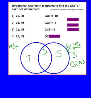 Greatest Common Factor | PPT