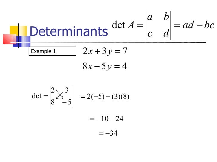 4.3 cramer’s rule