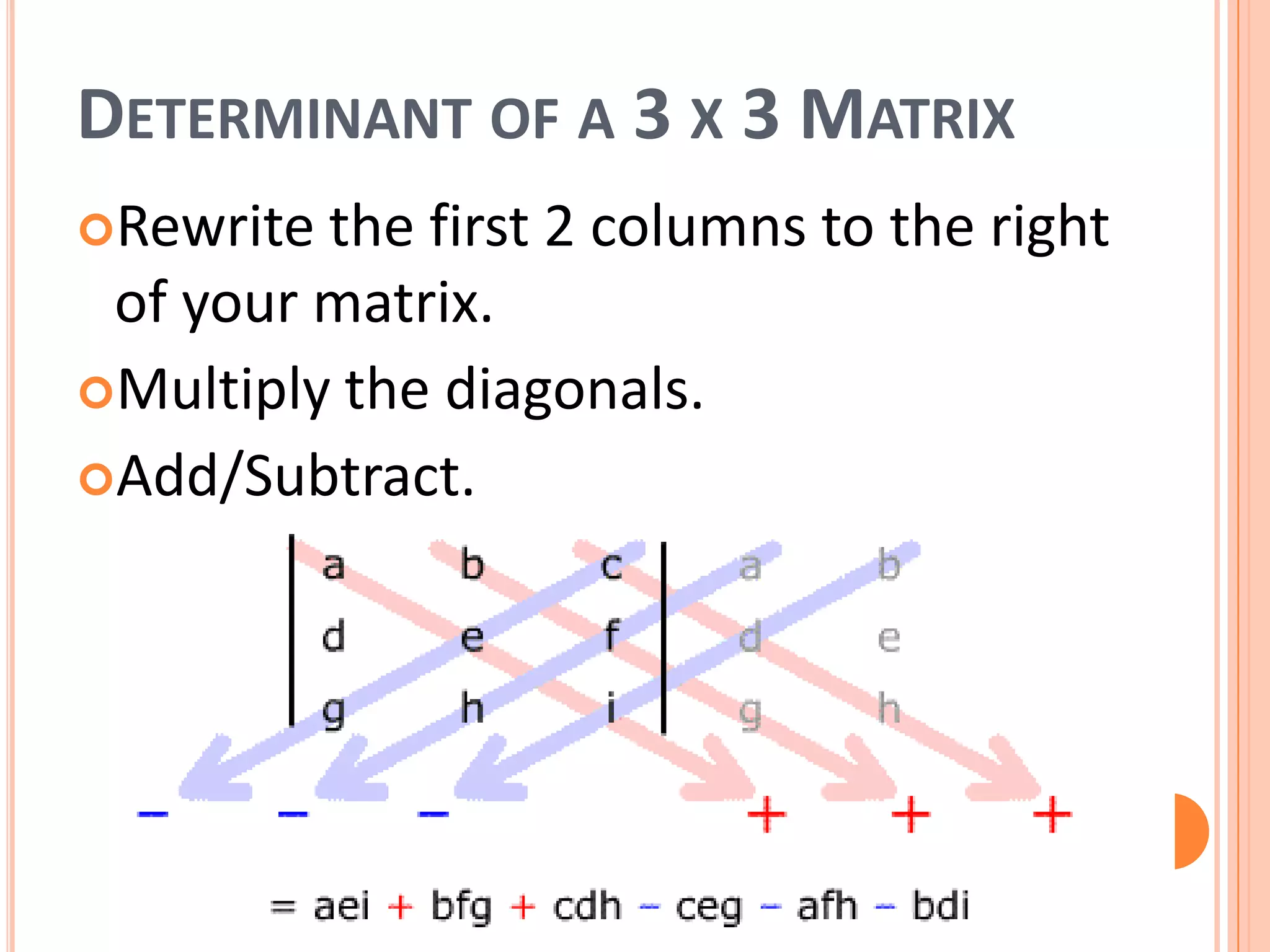 4.3 Determinants and Cramer's Rule | PPTX
