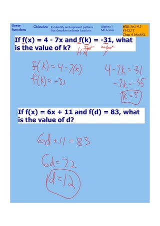 4 3 non linear functions
