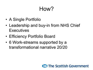 4.3 productivity & efficiency framework nhs tayside & scottish ...