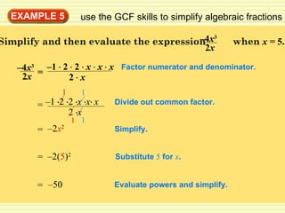 4.3 simplifying fractions | PPT
