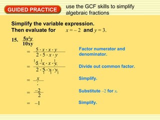 4.3 simplifying fractions | PPT