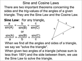 t2 sine and cosine law inverse trig-functions | PPTX