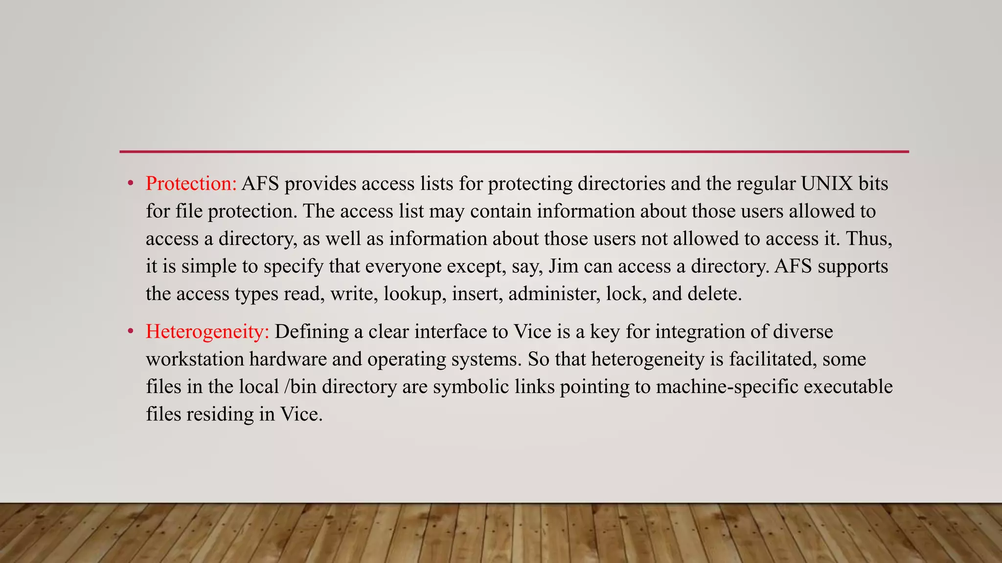 Andrew File System | PPTX