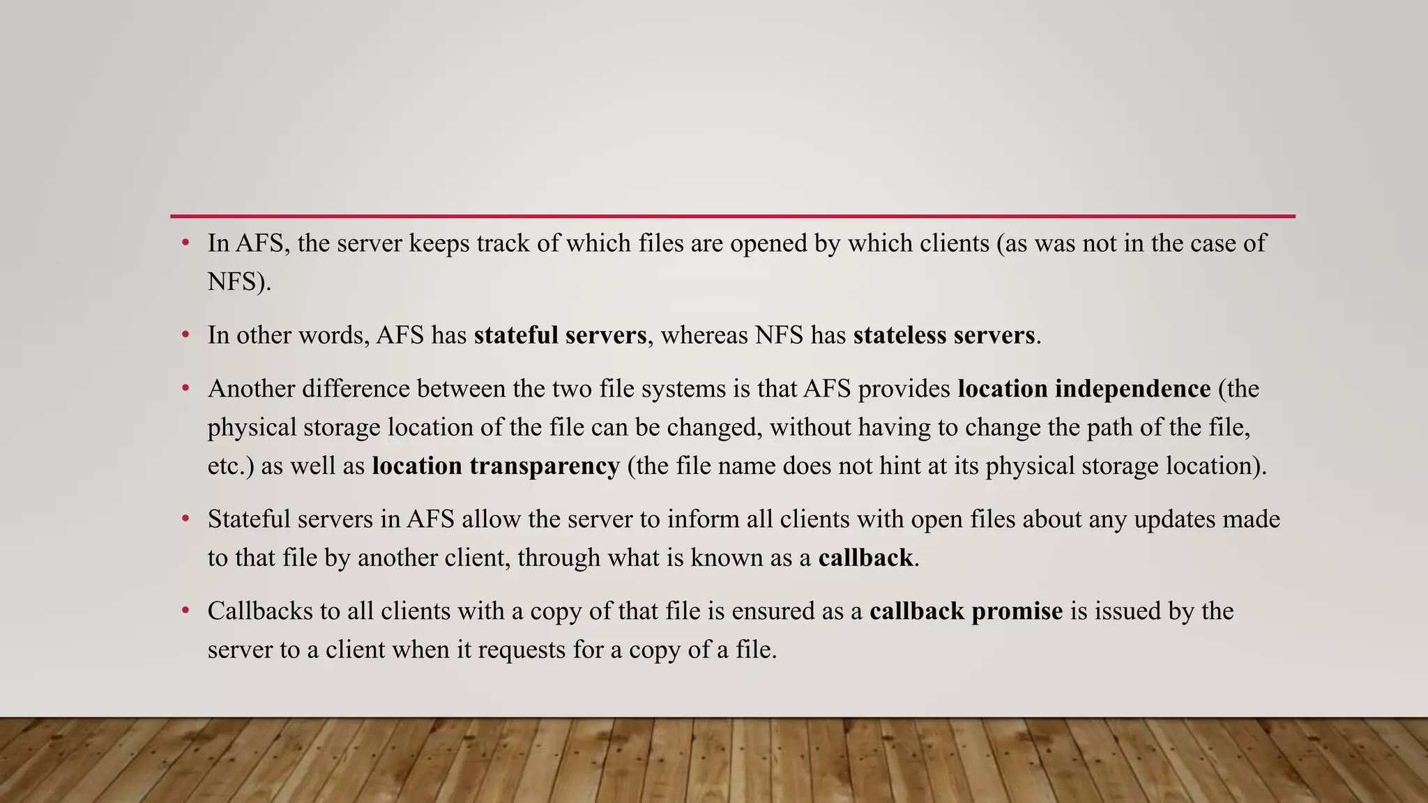 Andrew File System | PPTX