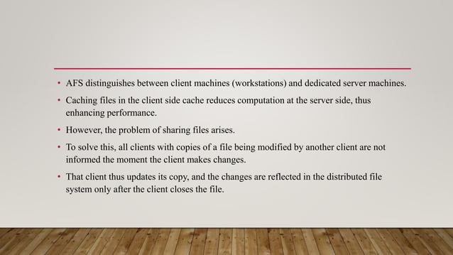 Andrew File System | PPTX