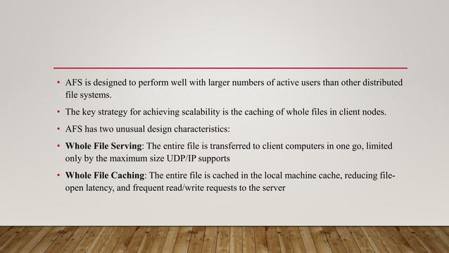 Andrew File System | PPTX