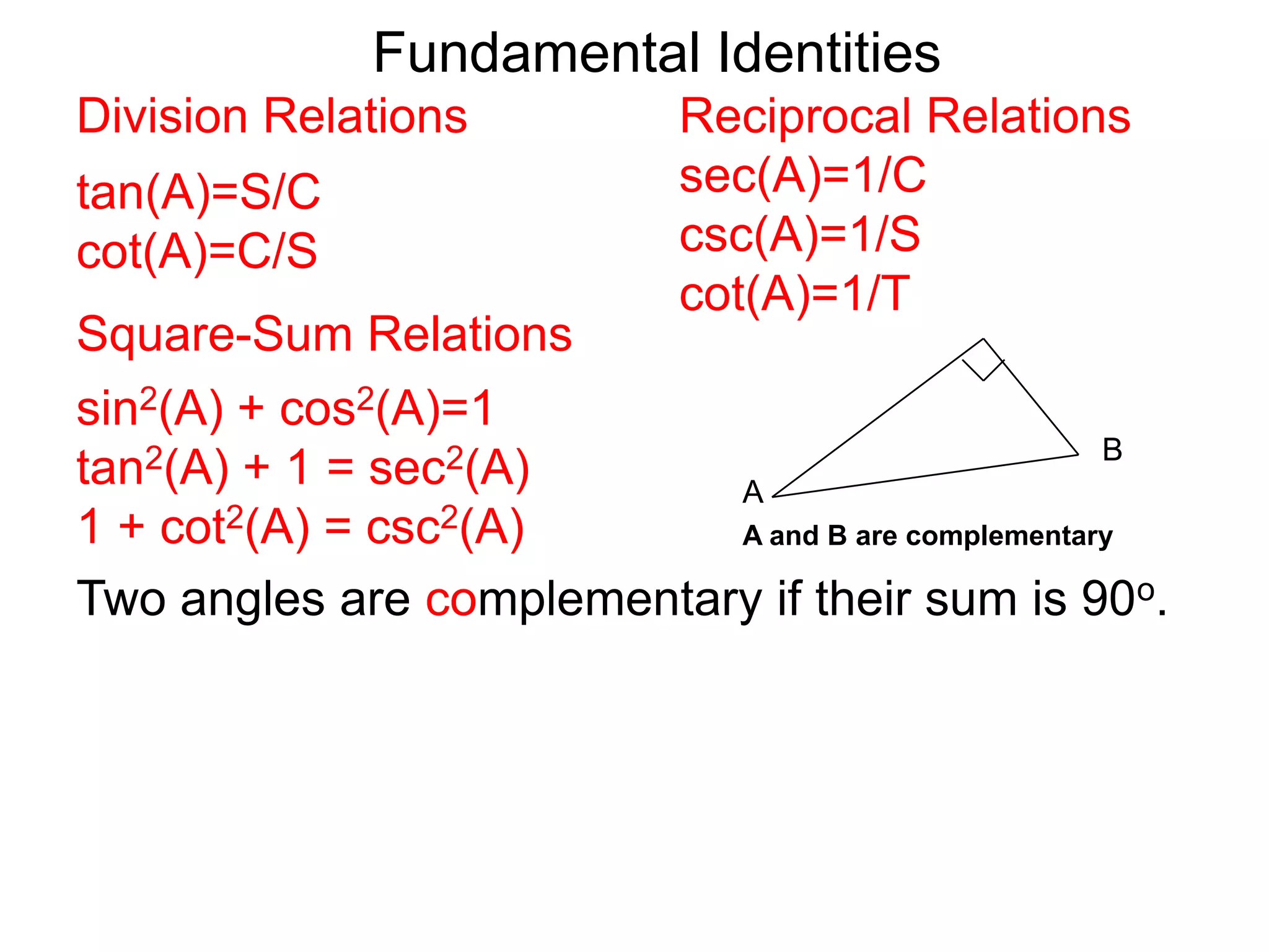 t3 analytic trigonometry and trig formulas | PPTX