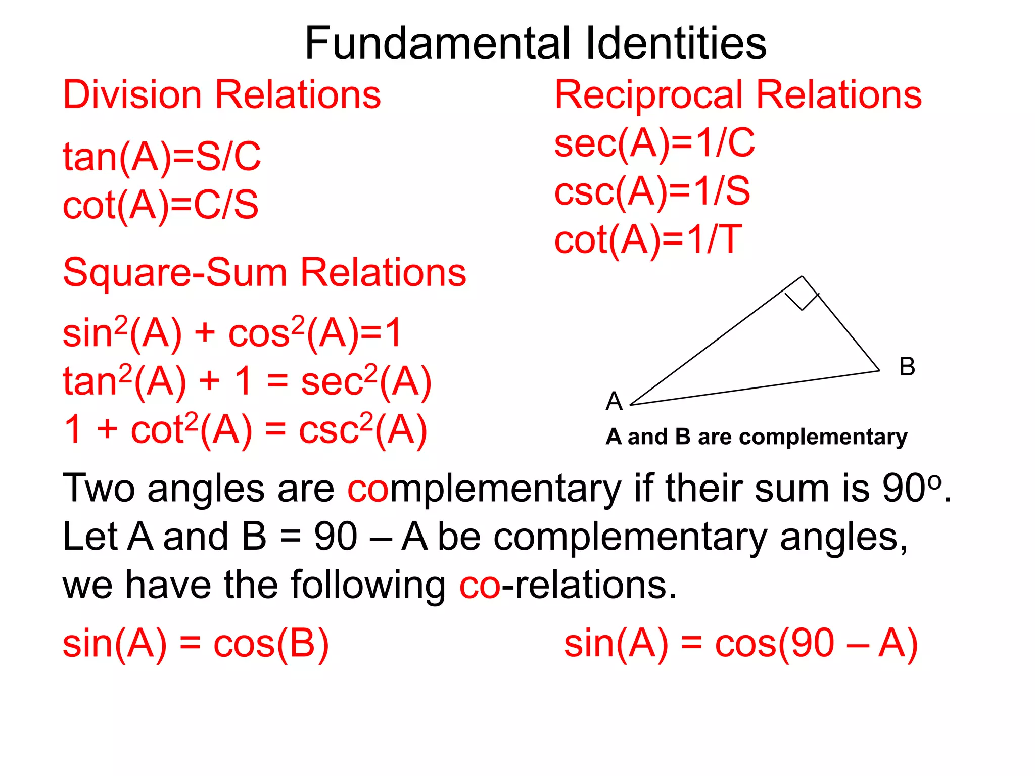 t3 analytic trigonometry and trig formulas | PPTX