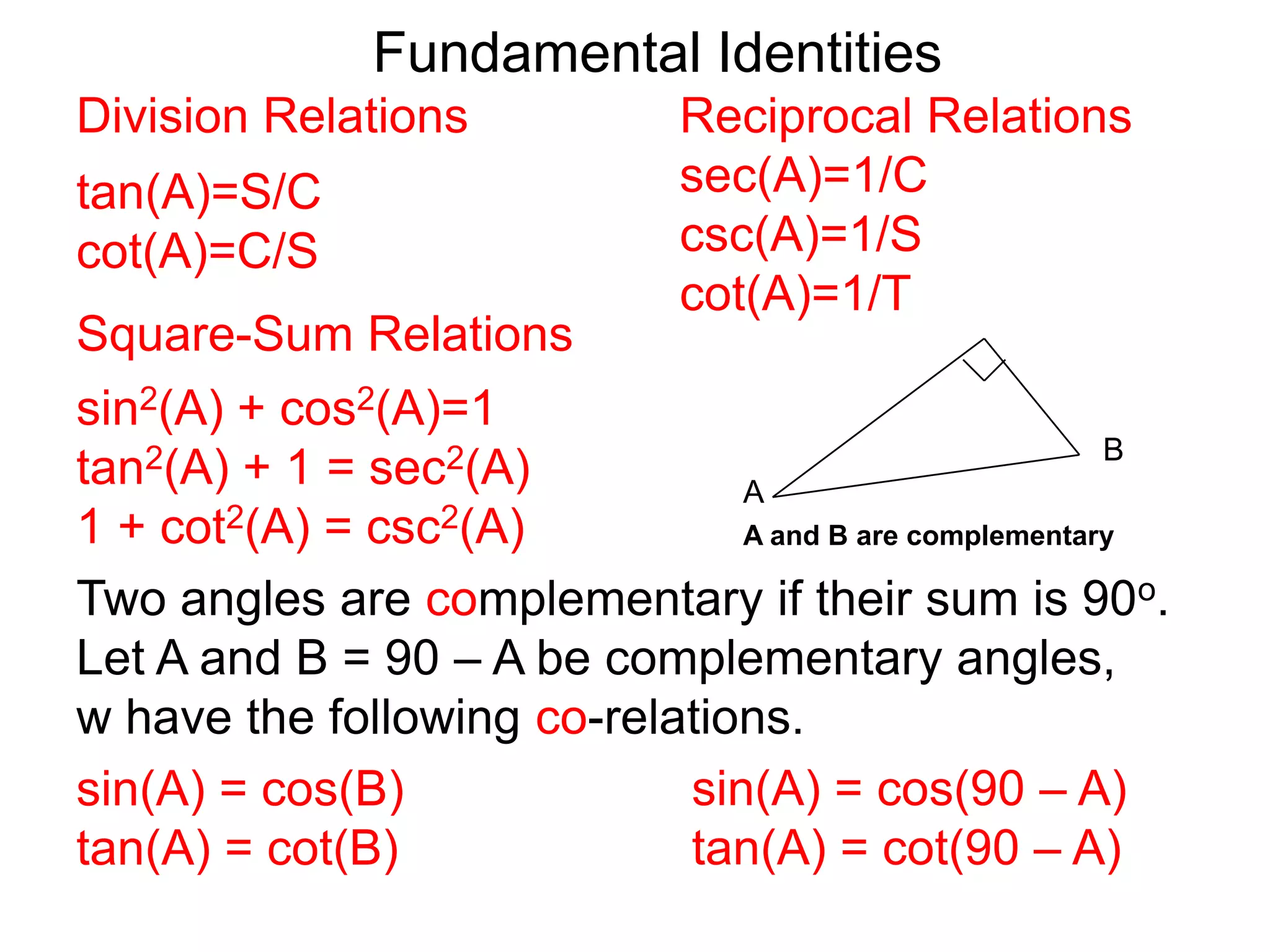 t3 analytic trigonometry and trig formulas | PPTX