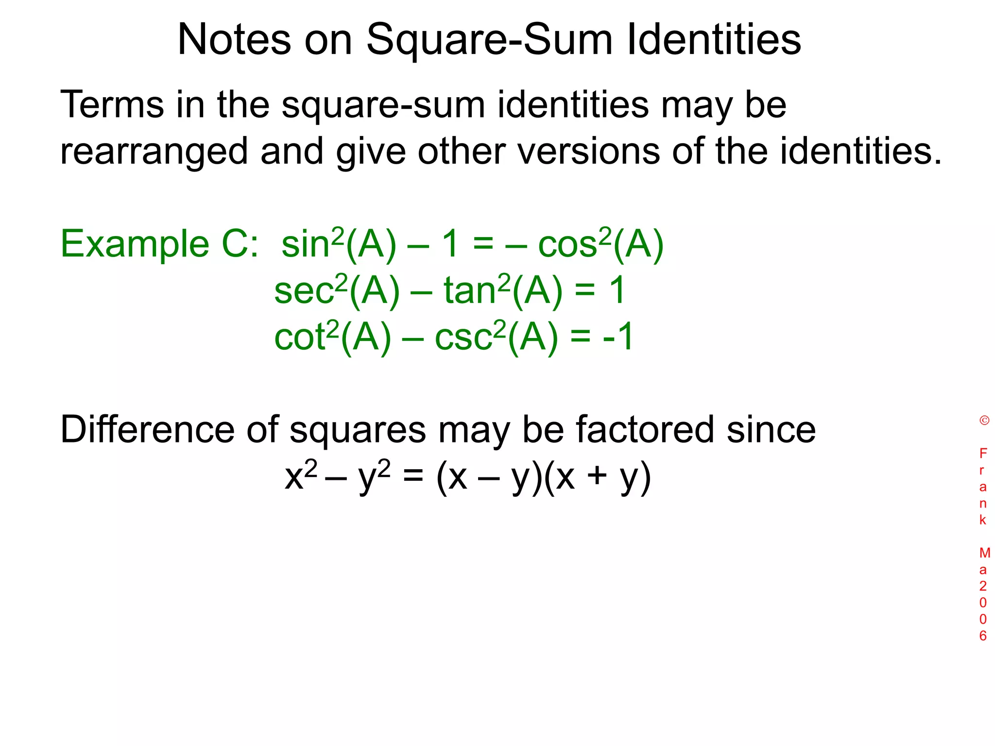 t3 analytic trigonometry and trig formulas | PPTX