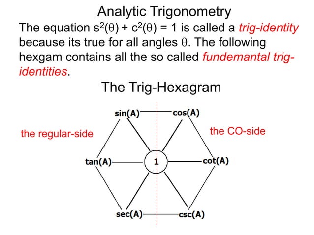 t3 analytic trigonometry and trig formulas | PPTX